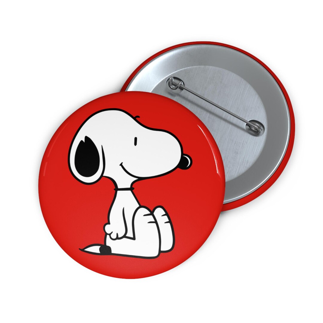 Cartoon Character Snoopy Pin Button: Handmade Custom Pinback ...