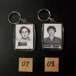 Serial Killer Keychains. Dahmer BTK Zodiac the Night Stalker - Etsy