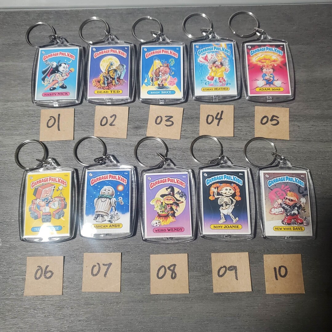 Garbage Pail Kids Series 1 Two-sided Keychains GPK 1985 NEW *updated ...