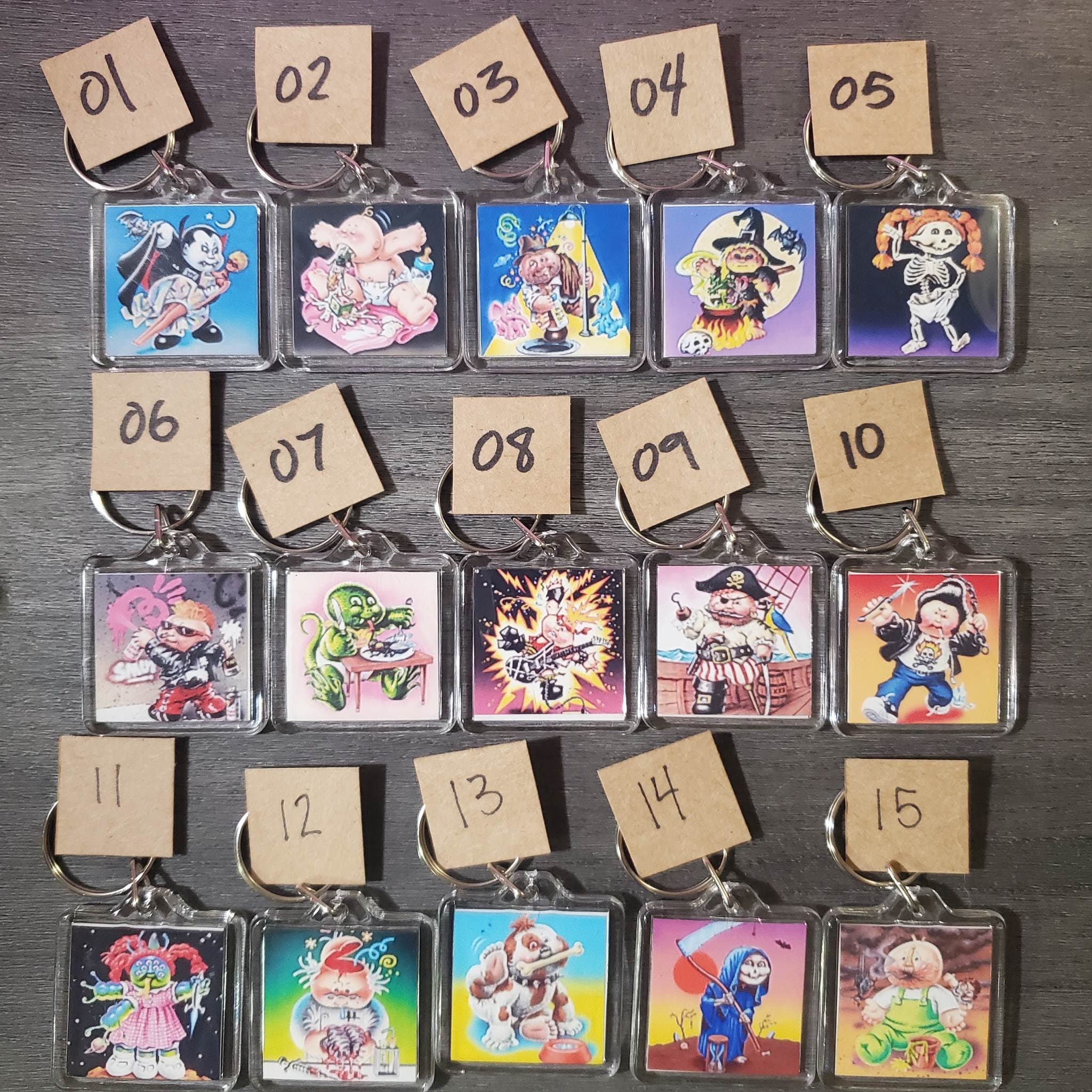 1980's Garbage Pail Kids 2-sided Keychain OS1 OS2 Nasty - Etsy