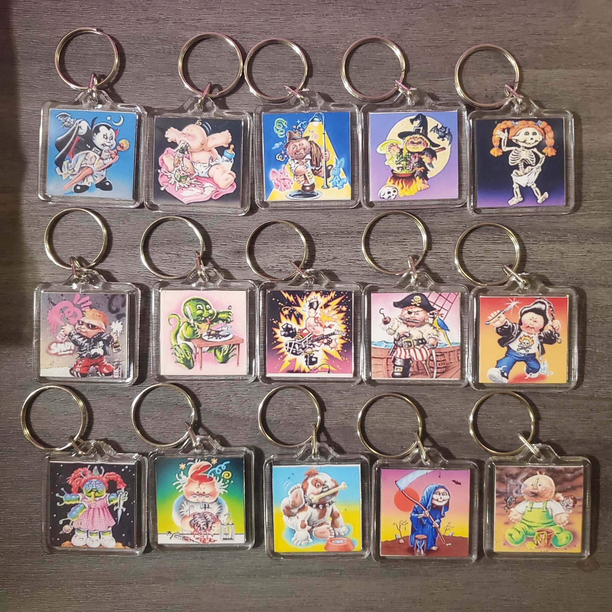 1980's Garbage Pail Kids 2-sided Keychain OS1 OS2 Nasty - Etsy