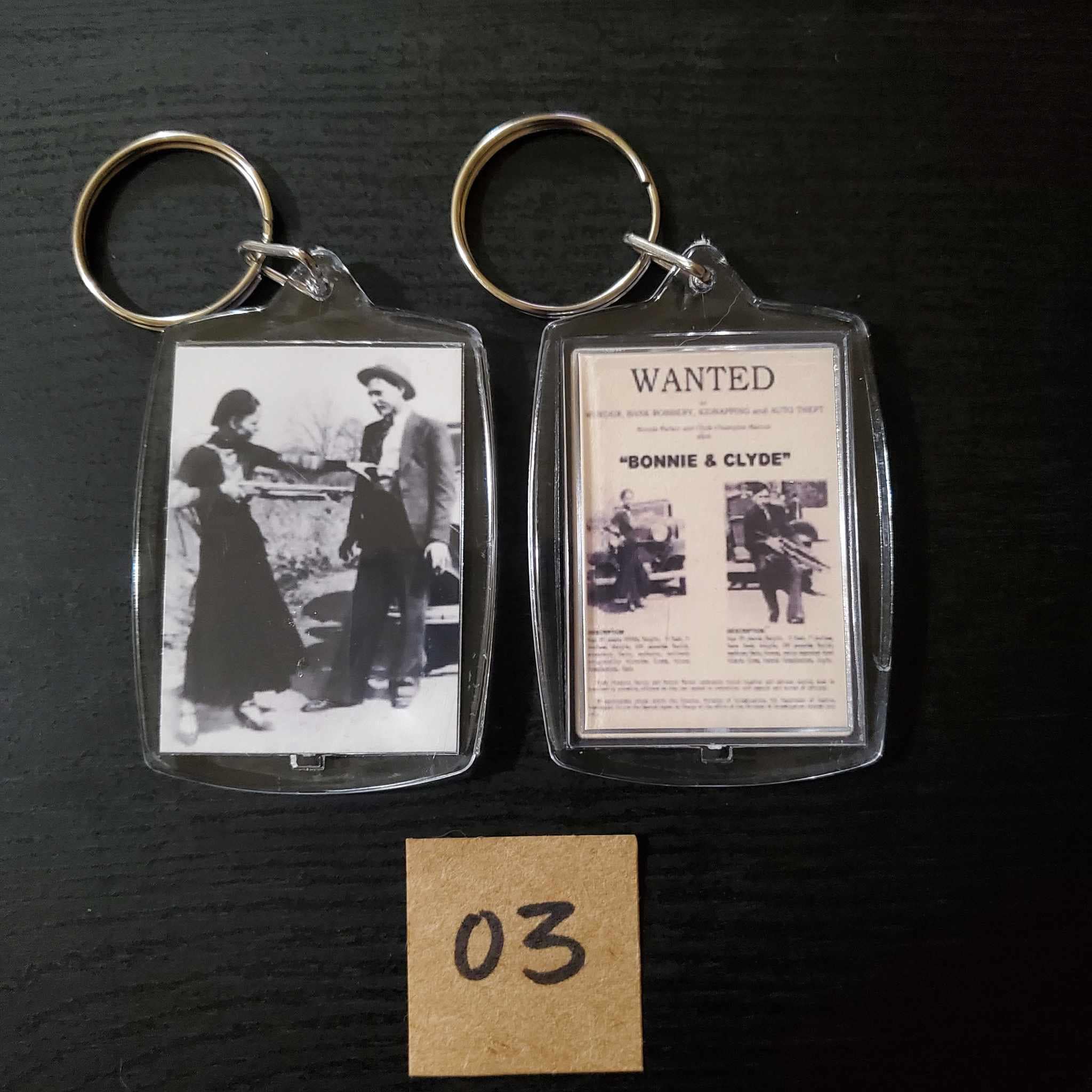 Bonnie and Clyde Keychains - Etsy