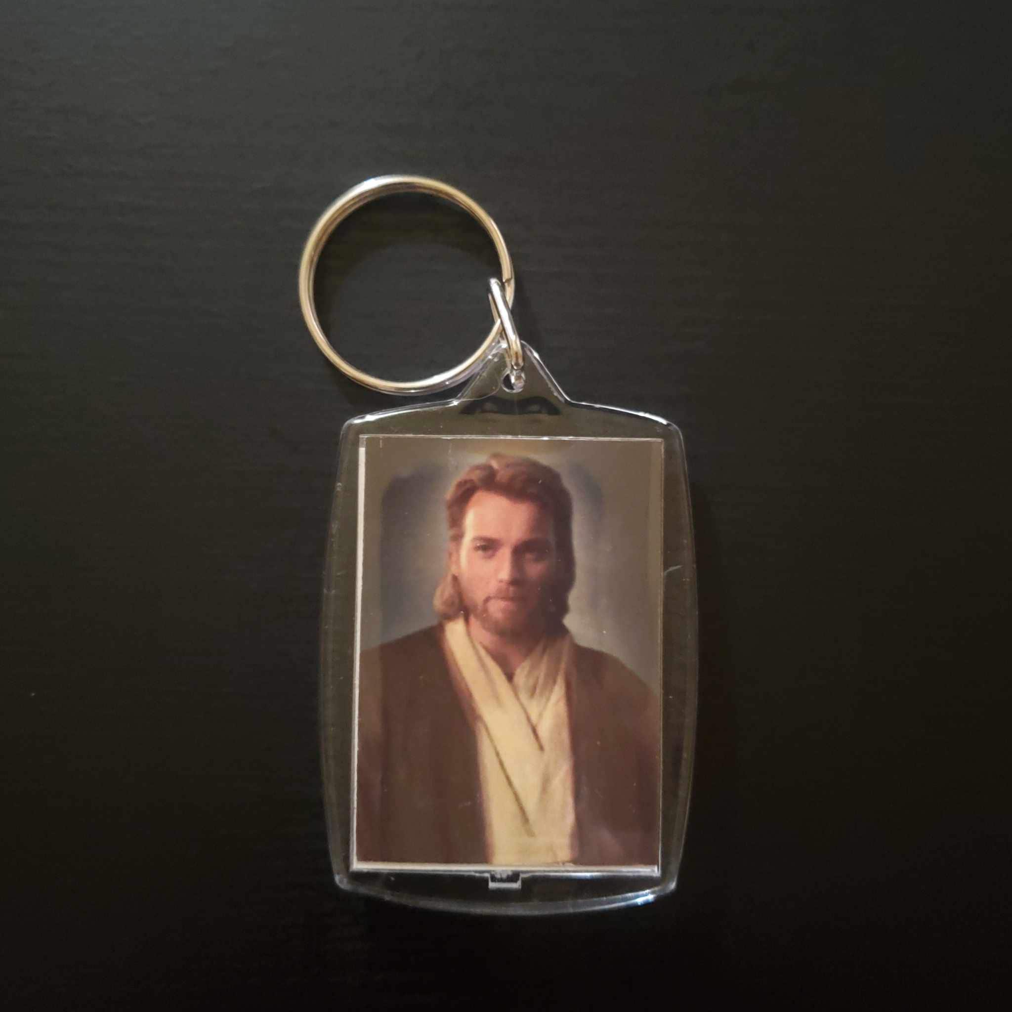 Obi-wan Kenobi Portrait Jesus Christ Prank Keychain Star Wars Holy ...