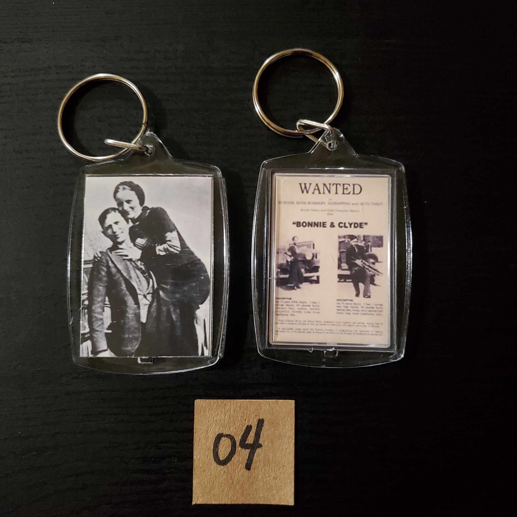 Bonnie and Clyde Keychains - Etsy