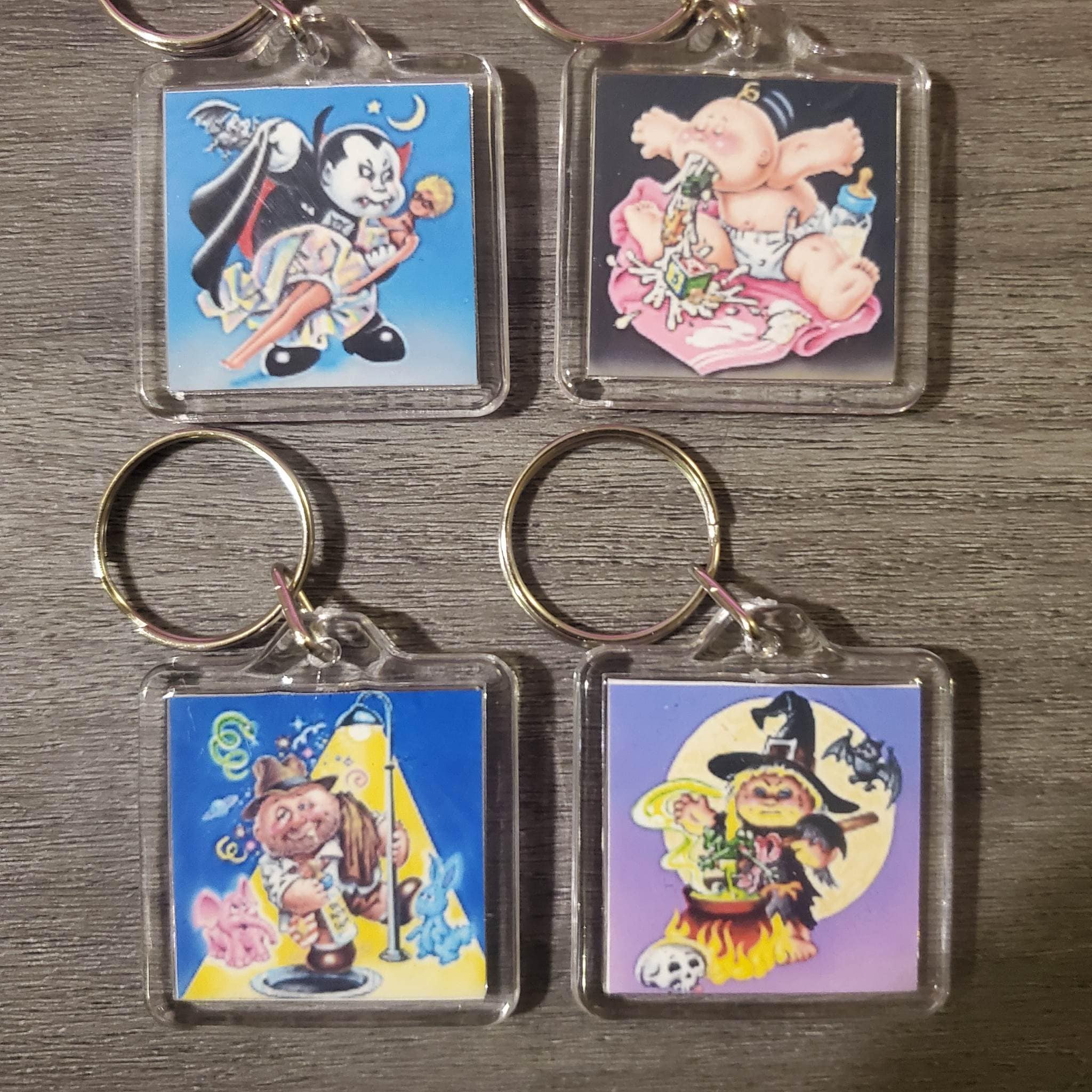 1980's Garbage Pail Kids 2-sided Keychain OS1 OS2 Nasty - Etsy