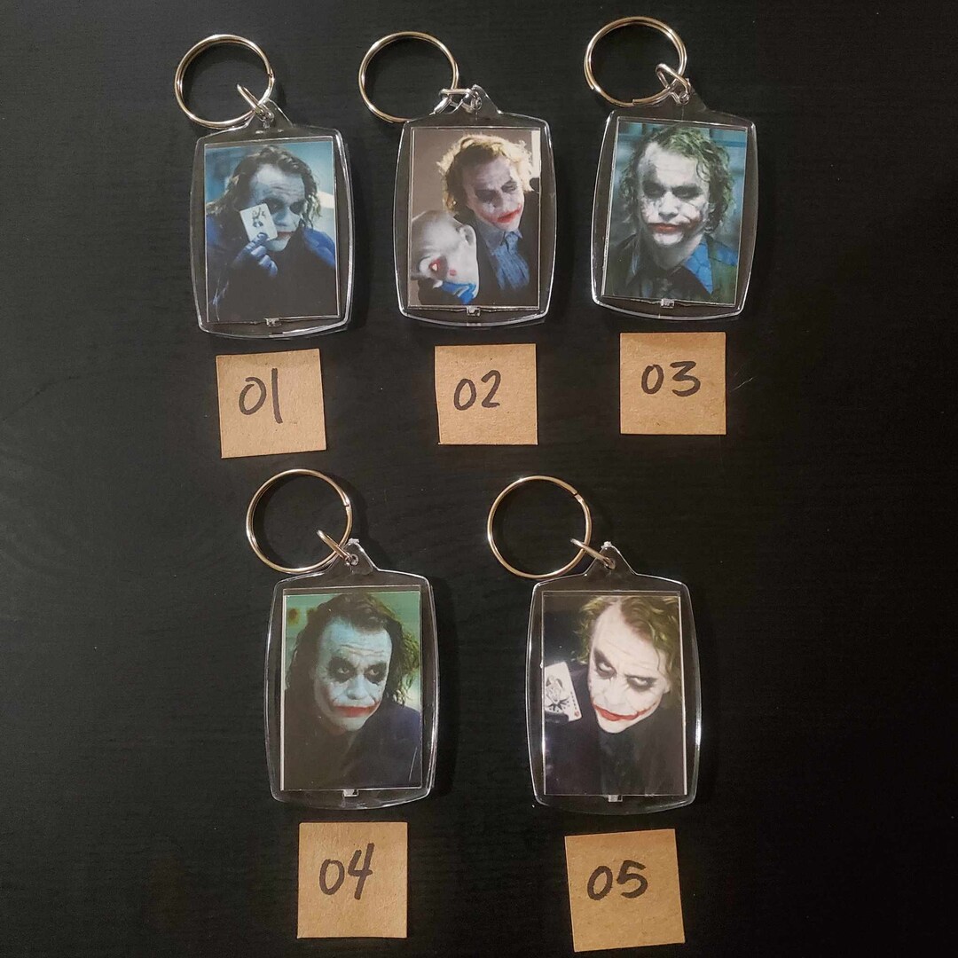 The Joker Keychain - Dark Knight Movie Poster Keyring - Why so Serious ...