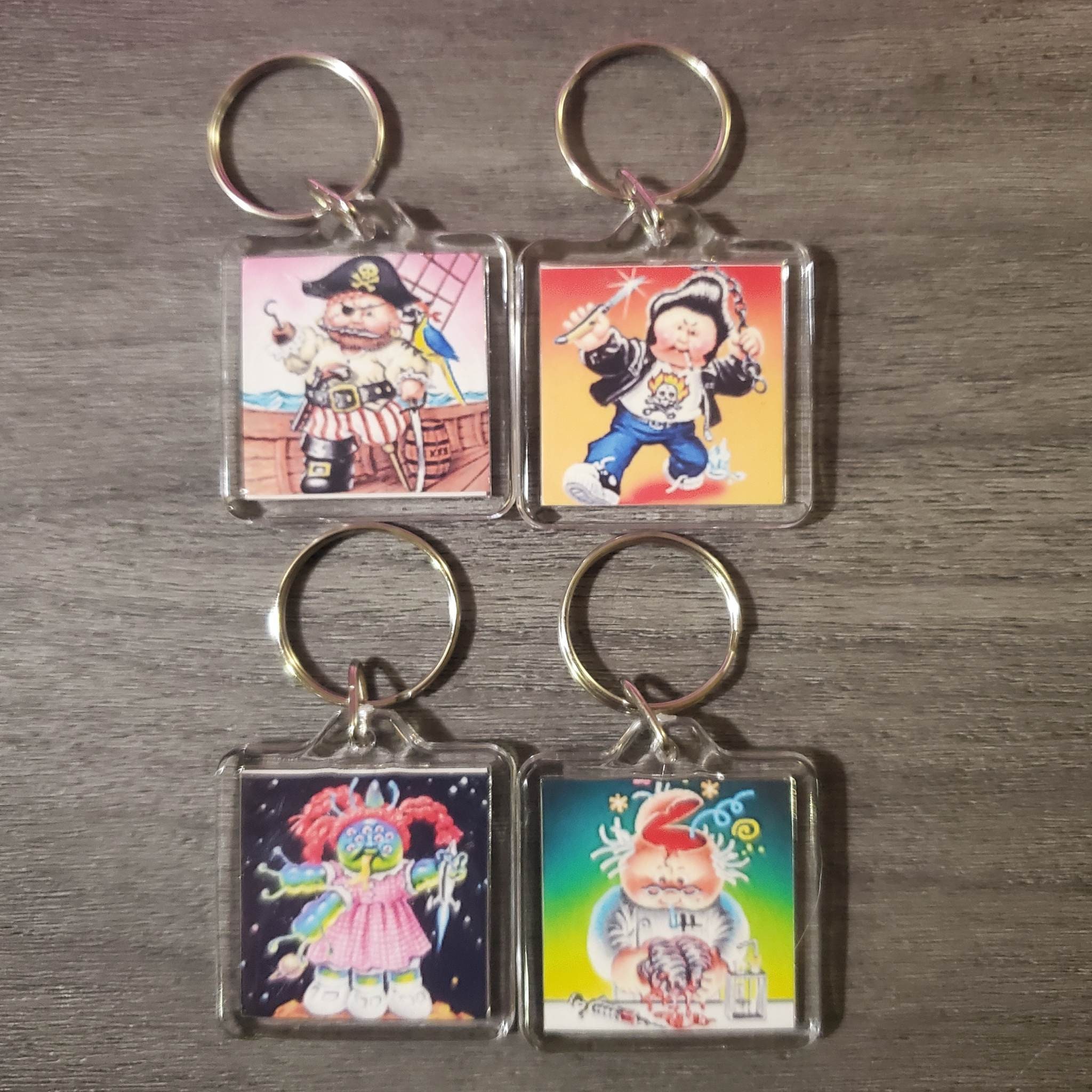 1980's Garbage Pail Kids 2-sided Keychain OS1 OS2 Nasty - Etsy