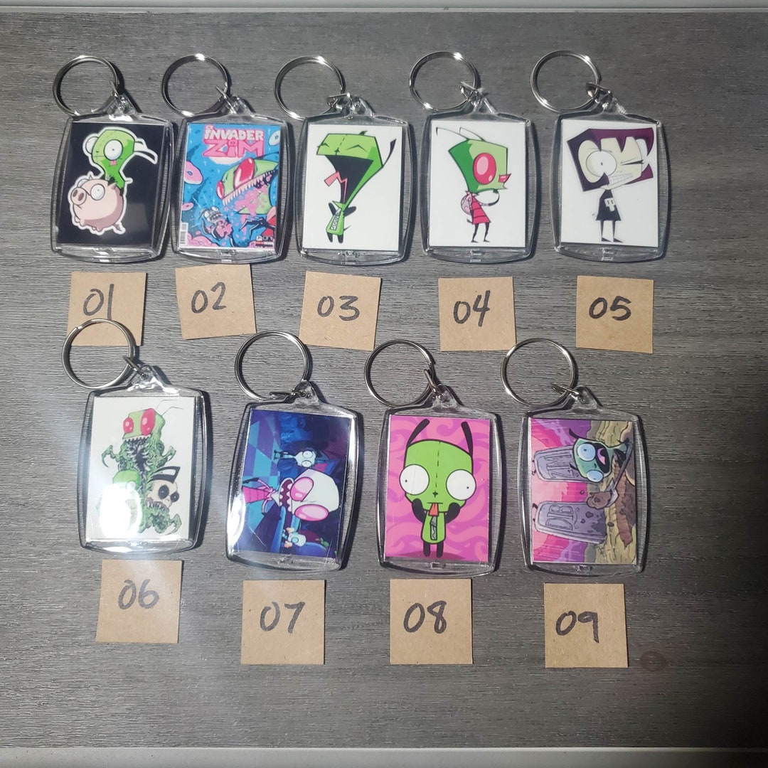 Invader Zim 2-sided Keychains updated - Etsy