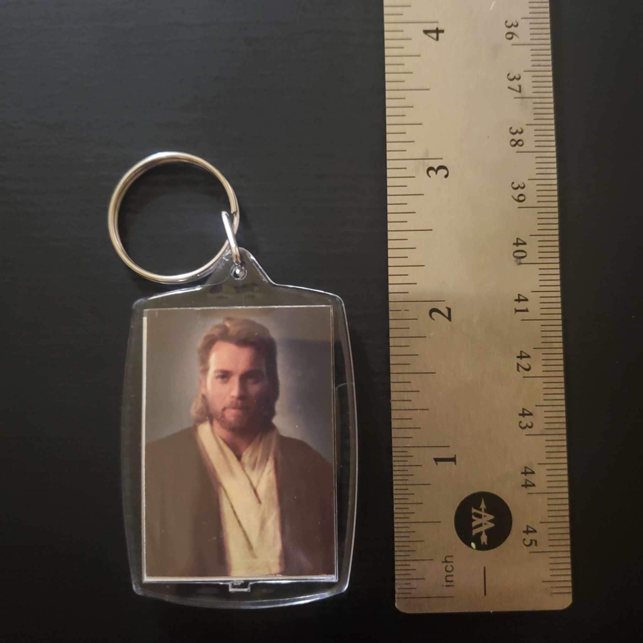 Obi-wan Kenobi Portrait Jesus Christ Prank Keychain Star Wars Holy ...