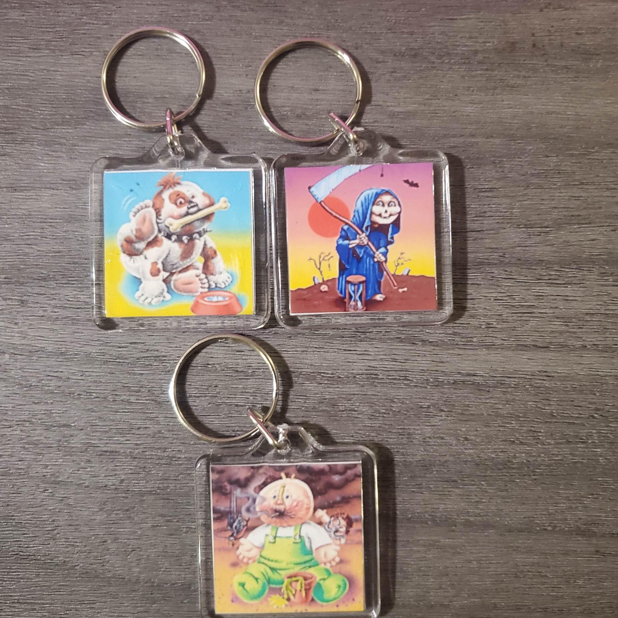 1980's Garbage Pail Kids 2-sided Keychain OS1 OS2 Nasty - Etsy