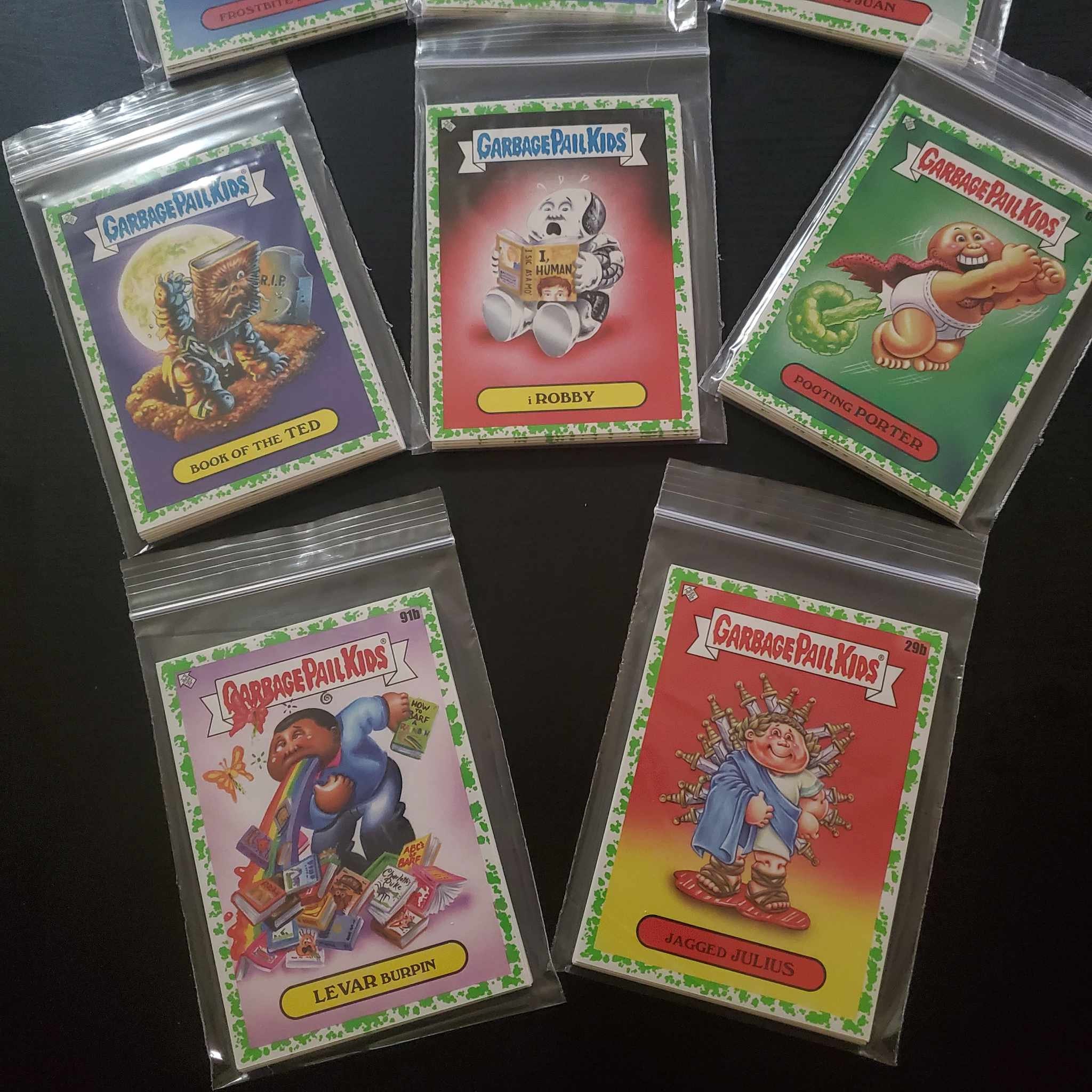 Garbage Pail Kids: Booger Green Bookworms 2022 Parallel One Pack of 10 ...