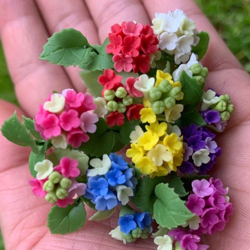 1 Set of Miniatures Clay Flowers Art Handmade Tiny Tulips Cute - Etsy