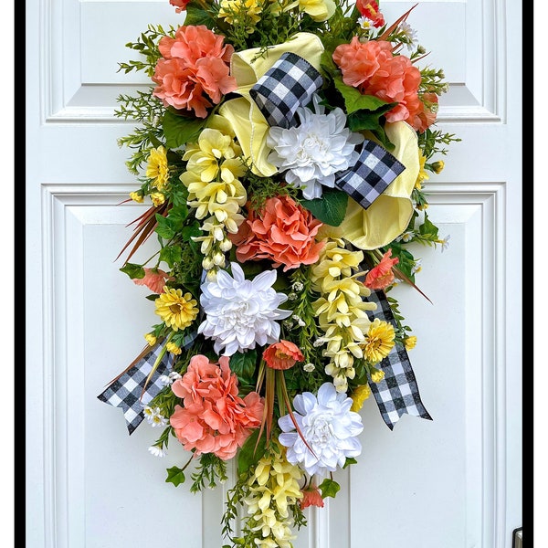 Teardrop Wreath - Etsy