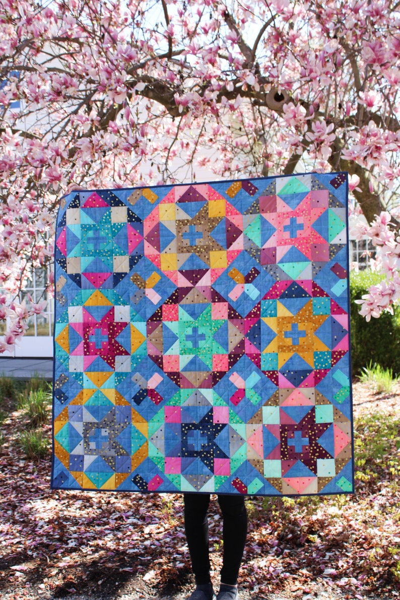 STAR BLOSSOM_DIGITAL Quilt Pattern | Etsy