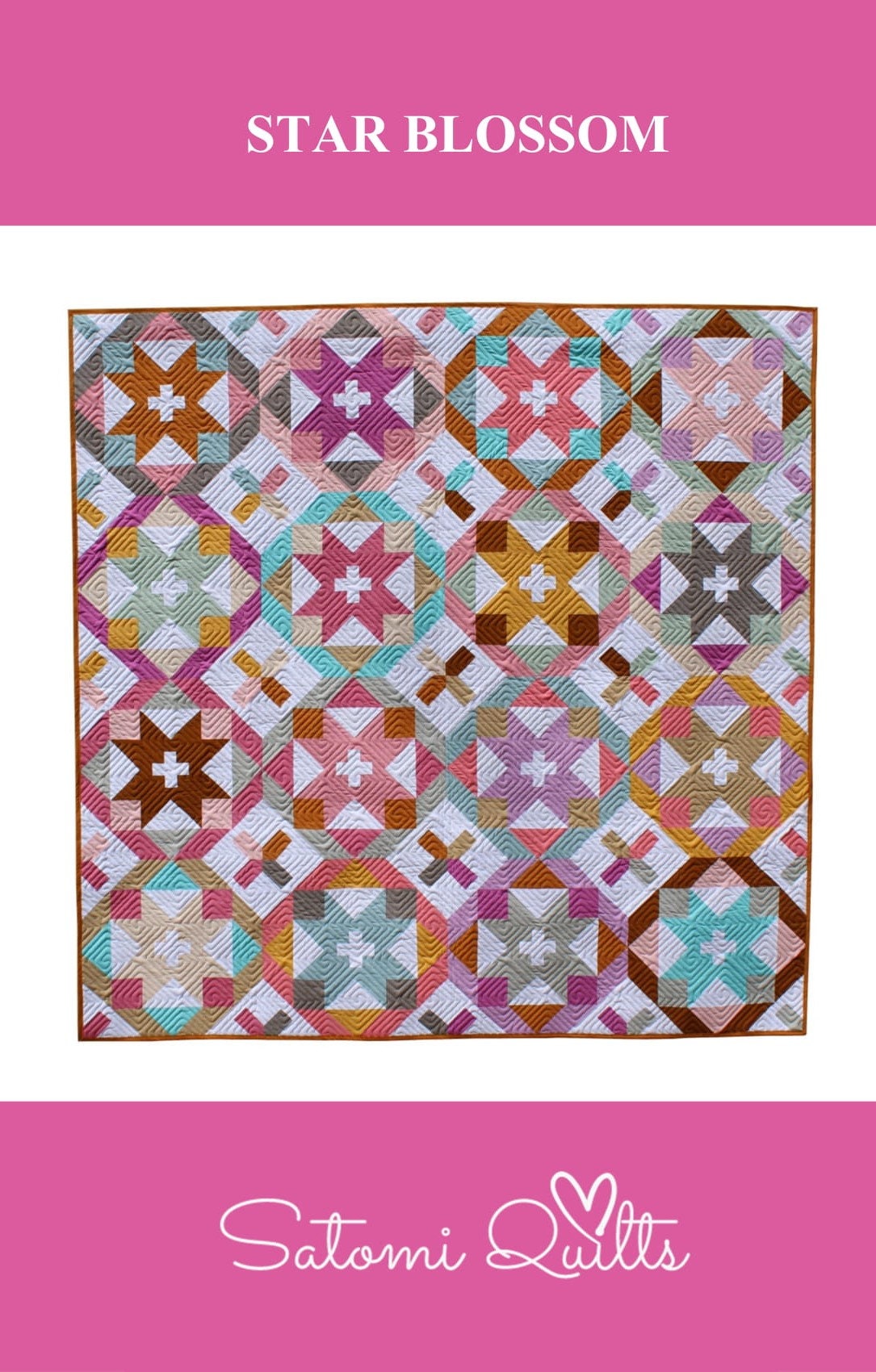 STAR BLOSSOM_DIGITAL Quilt Pattern | Etsy