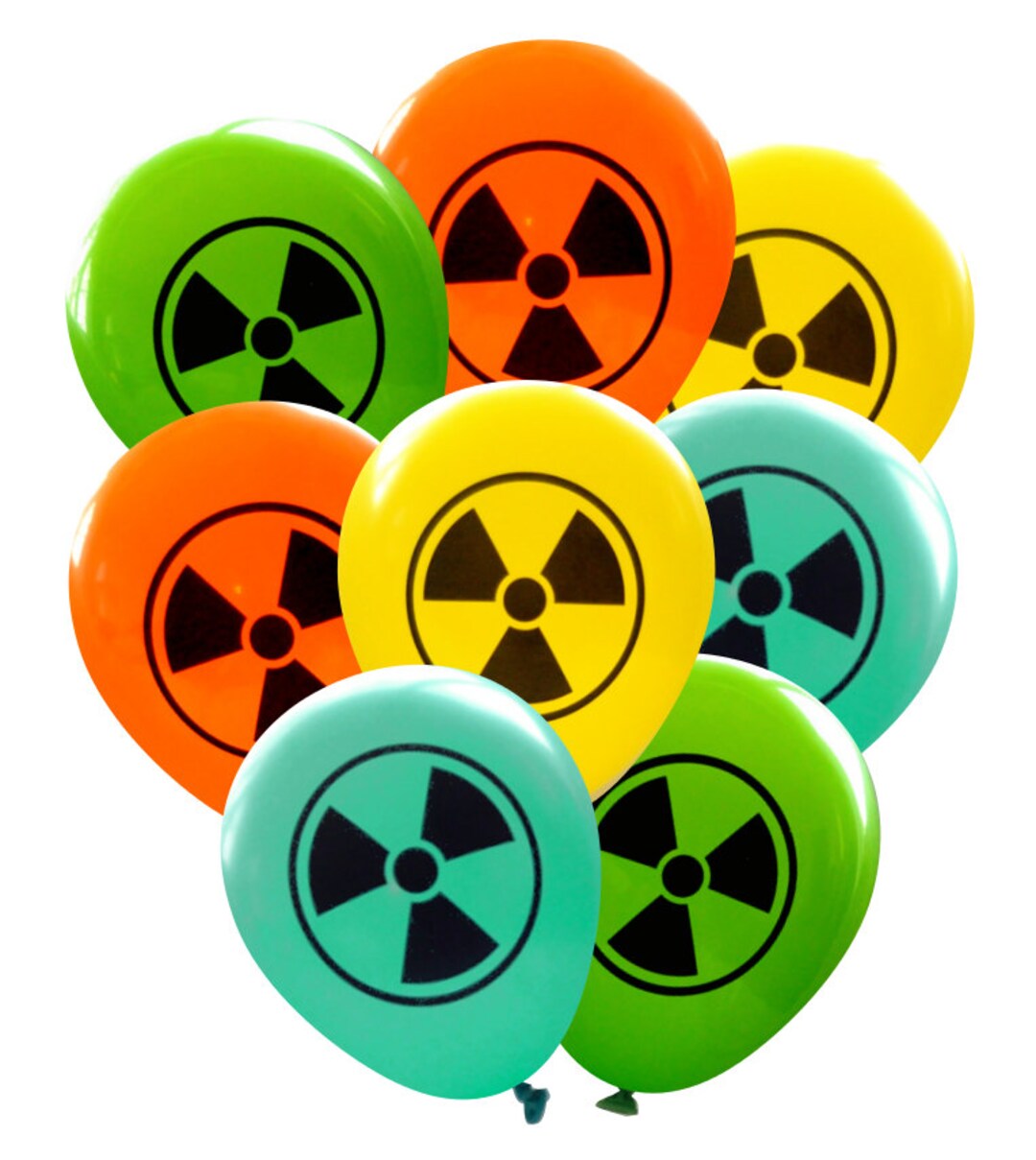 Radioactive Symbol Science Party Balloons - Pack of 16 | Geeky Birthday ...