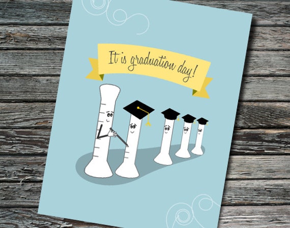 Graduated Cylinder Nerdy Graduation Convocation Card | Biology ...
