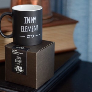 SALE! Periodic Table "in My Element" Mug and Gift Box | Elegant Science ...