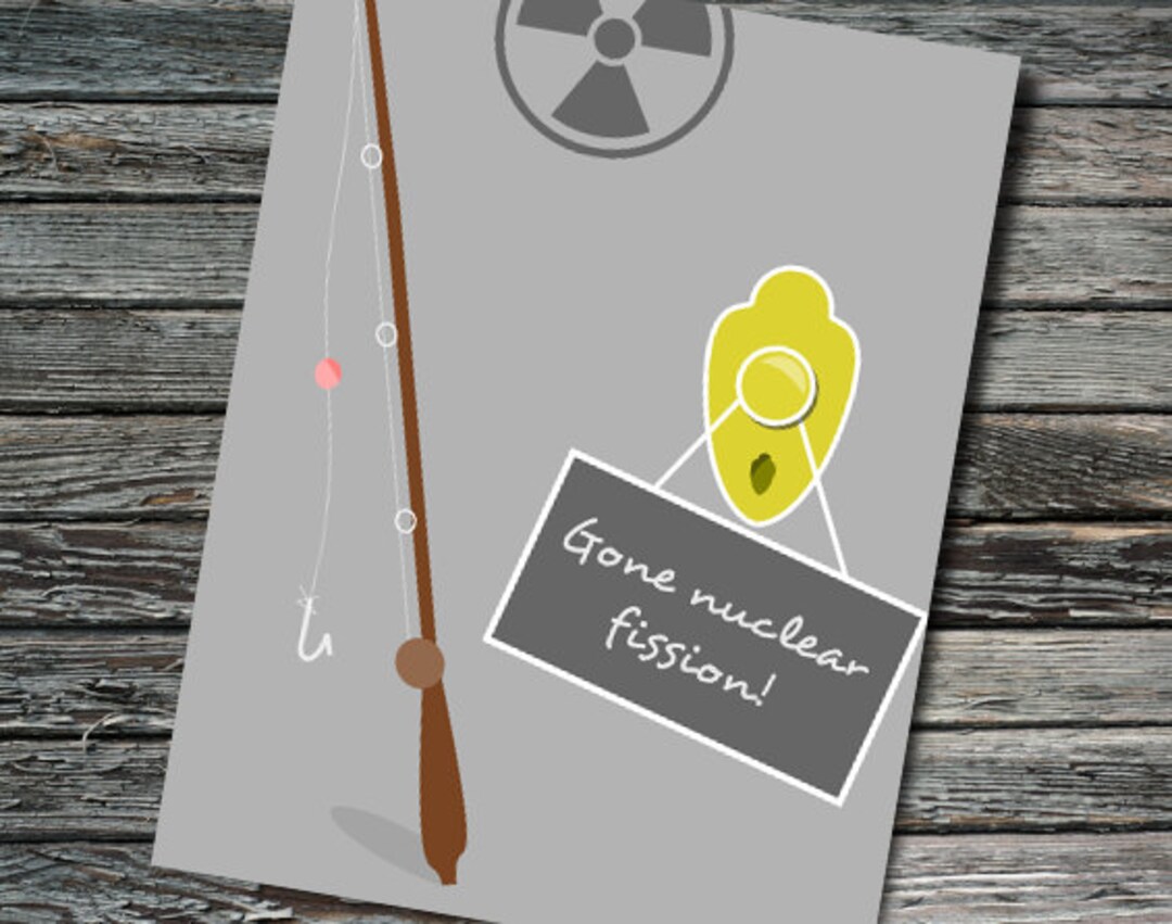 Retirement Science Card | Gone Nuclear Fission | Physics, Chemistry ...