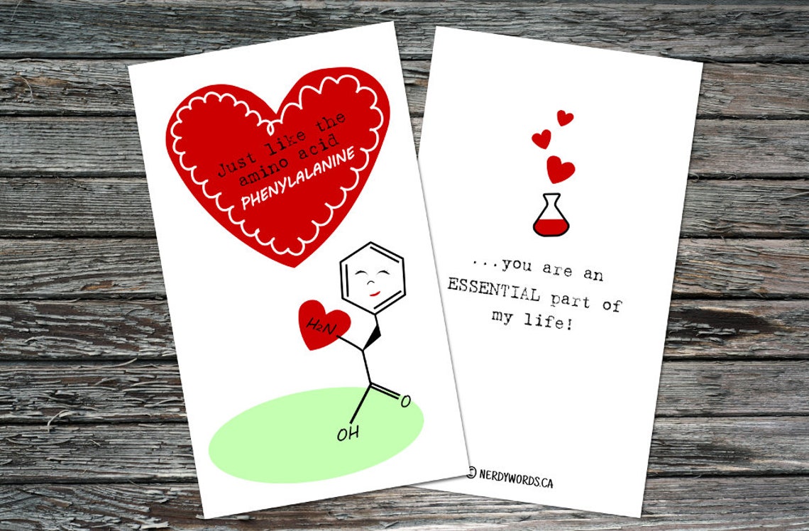 Mini Science Valentines Day Cards Set of 24 Biology - Etsy Canada