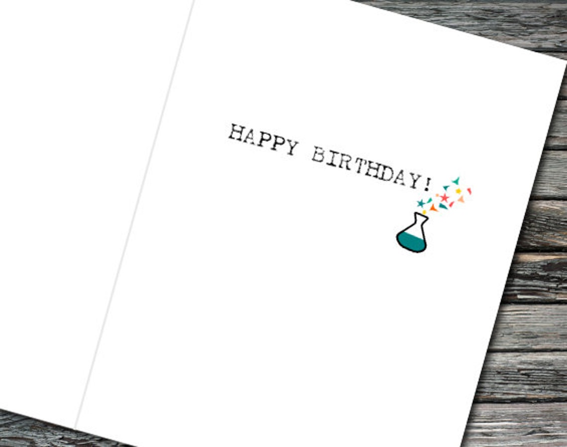 Birthday Periodic Table Science Card | Helium Element Balloons ...