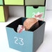 Cardboard DIY Fill-your-own Countdown Box / Holiday Advent Calendar ...