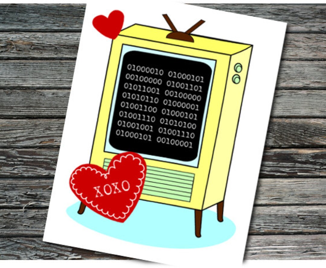 Nerdy Binary Computer Valentine Programmer, Web Developer - Etsy