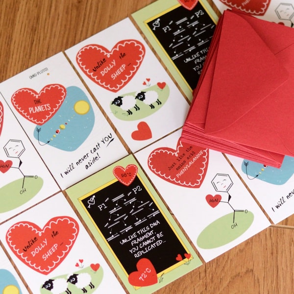 Science Valentine - Etsy