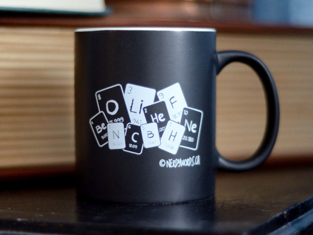 SALE! Periodic Table "in My Element" Mug and Gift Box | Elegant Science ...