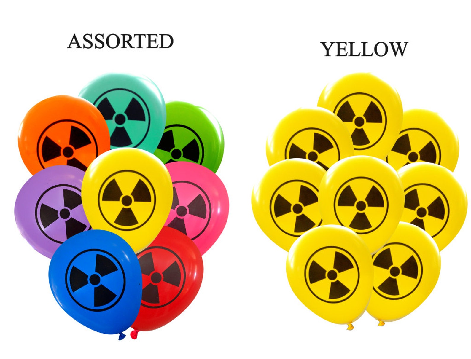 Radioactive Symbol Science Party Balloons - Pack of 16 | Geeky Birthday ...