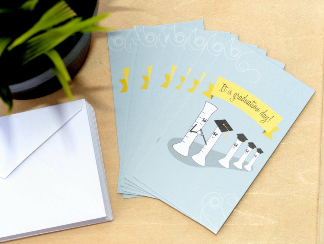 Mini Science Graduation Gift Tags Set of 12 wallet-size | Etsy