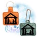 Tractor Key Chain, Key Fob, Snap Tab the Hoop Designs Machine ...