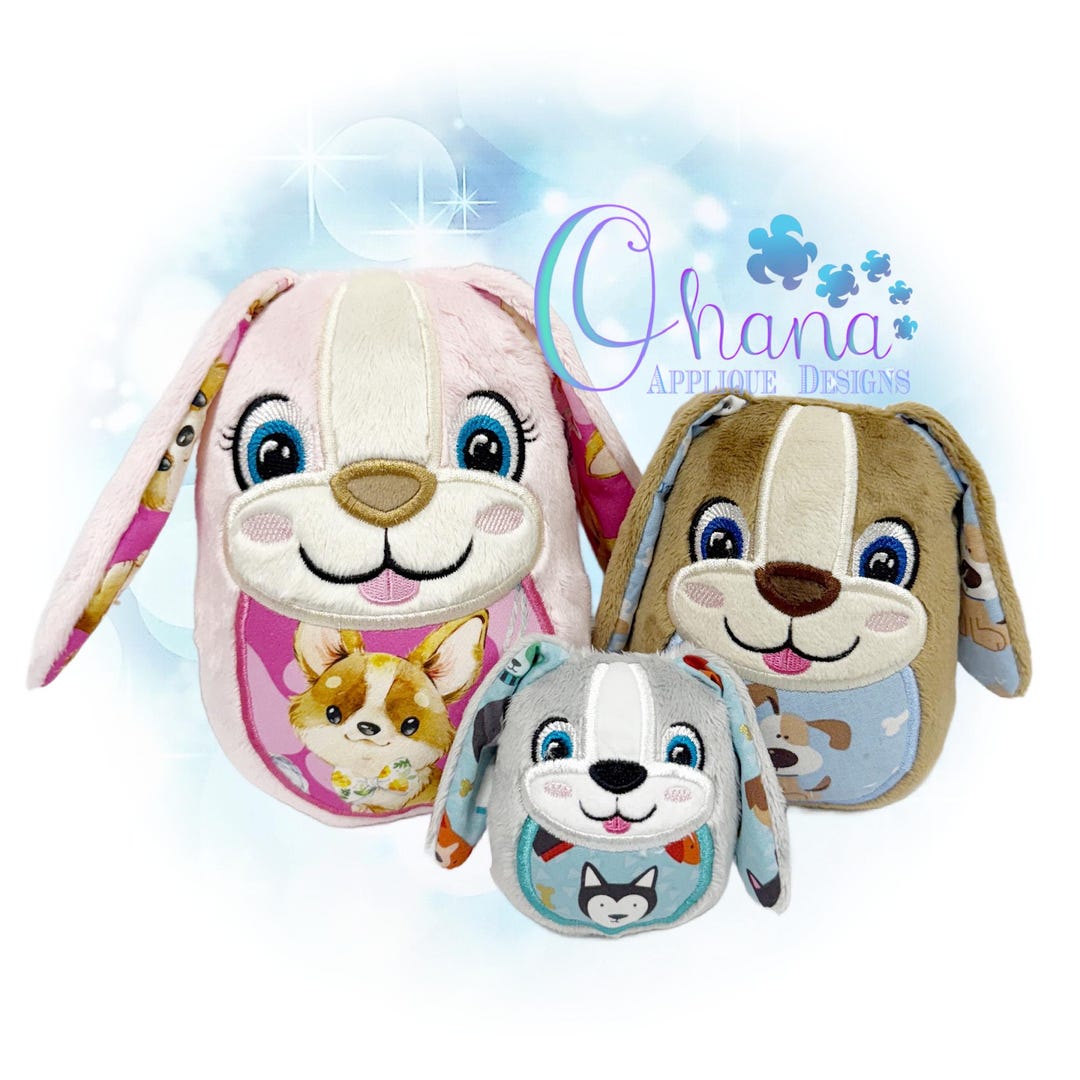 Dog Egglet Stuffie in the Hoop Machine Embroidery Design - Etsy