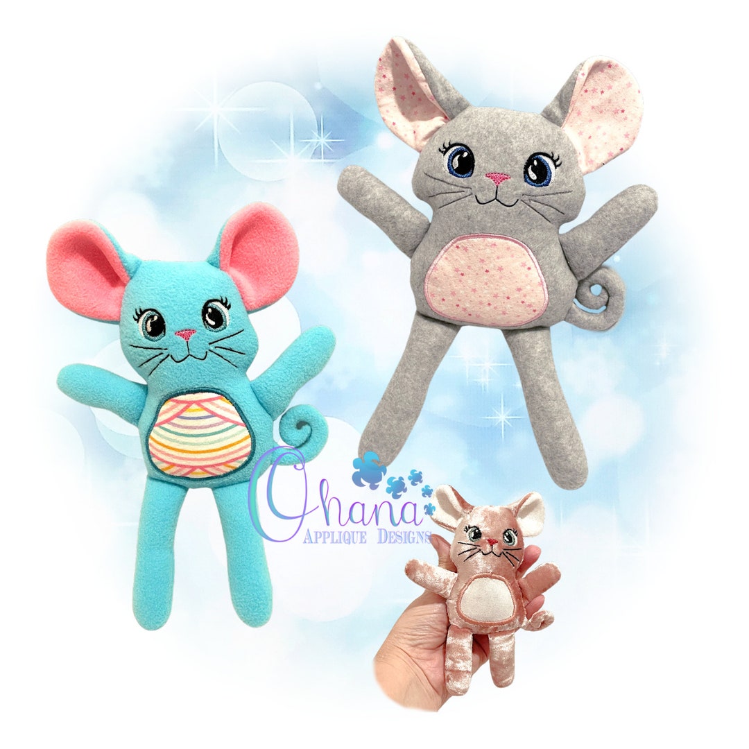 Mango Mouse Stuffie in the Hoop Machine Embroidery Design - Etsy