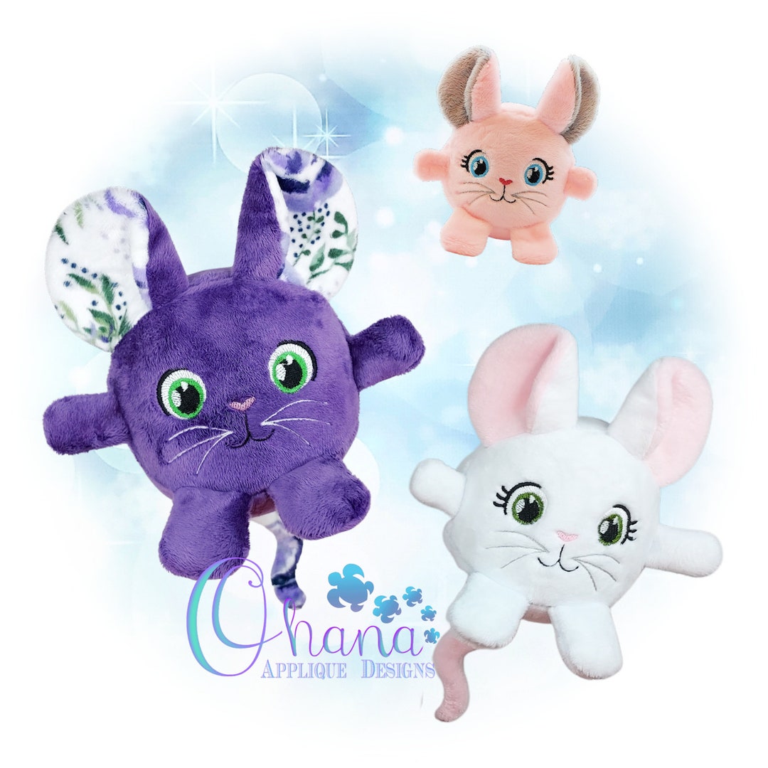 Ball Mouse Stuffie in the Hoop Machine Embroidery Design - Etsy