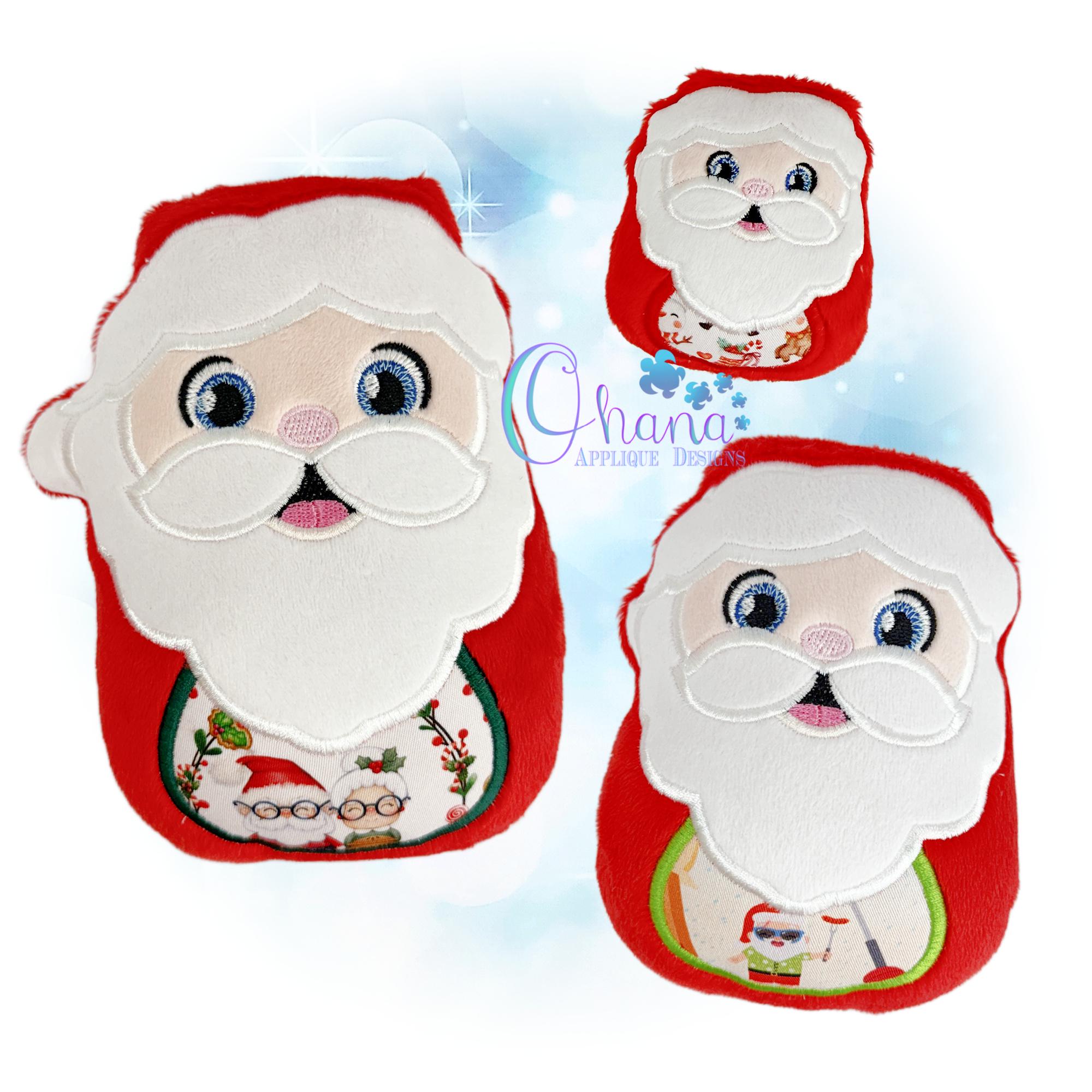 Santa Claus Egglet Stuffie in the Hoop Embroidery Machine Design - Etsy