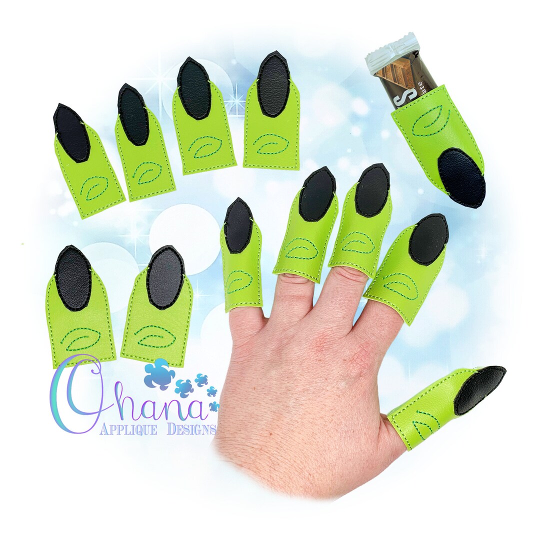 Witches Fingers Finger Covers in the Hoop Machine Embroidery Design - Etsy