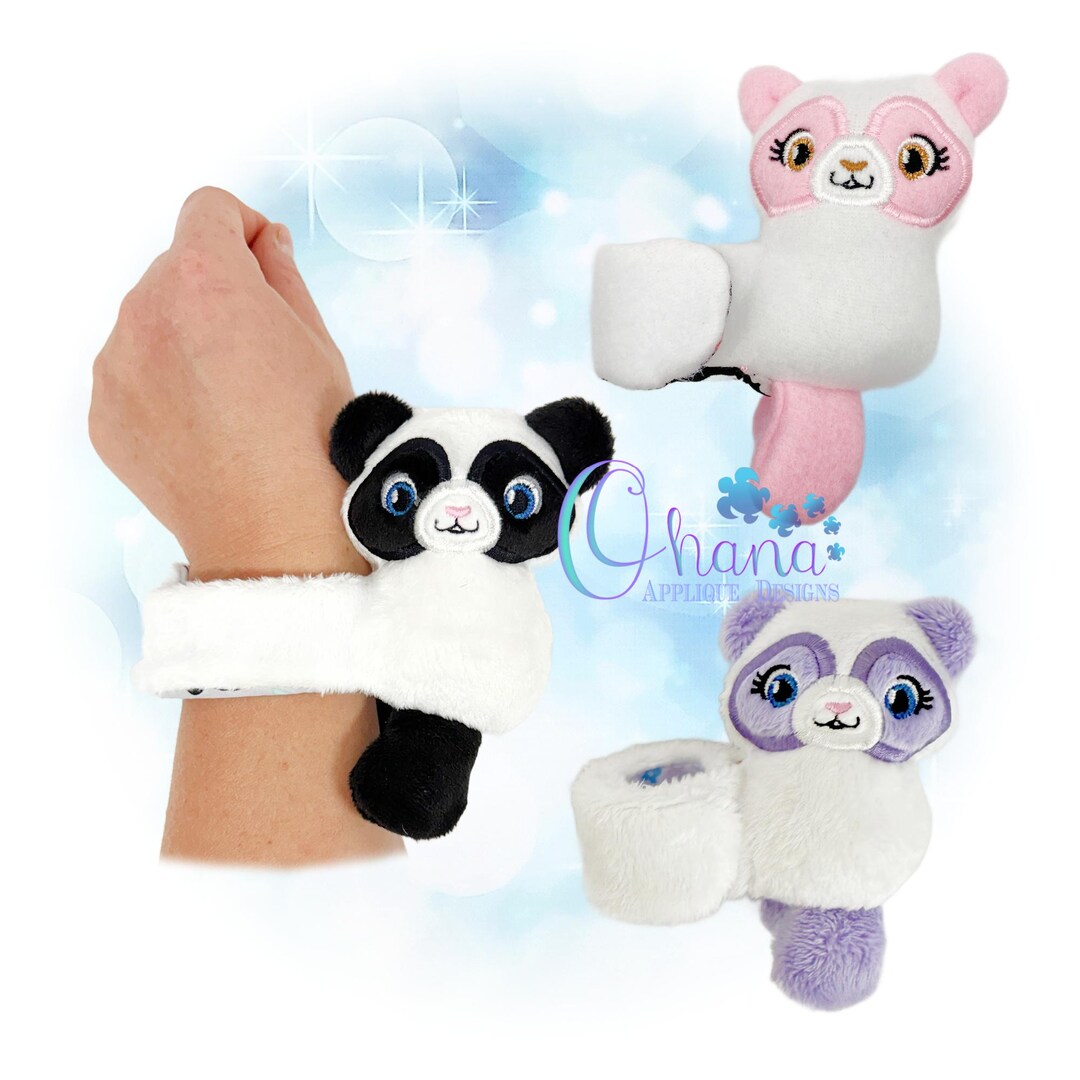 Panda Slap Bracelet Buddy in the Hoop Machine Embroidery Design - Etsy