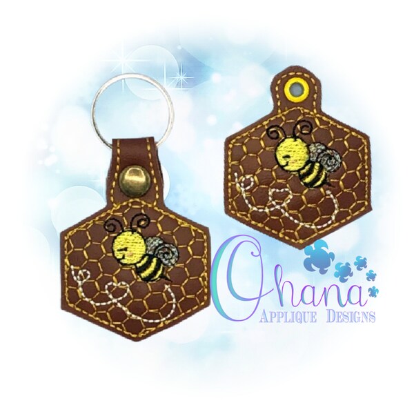 Bee Key Chain - Etsy