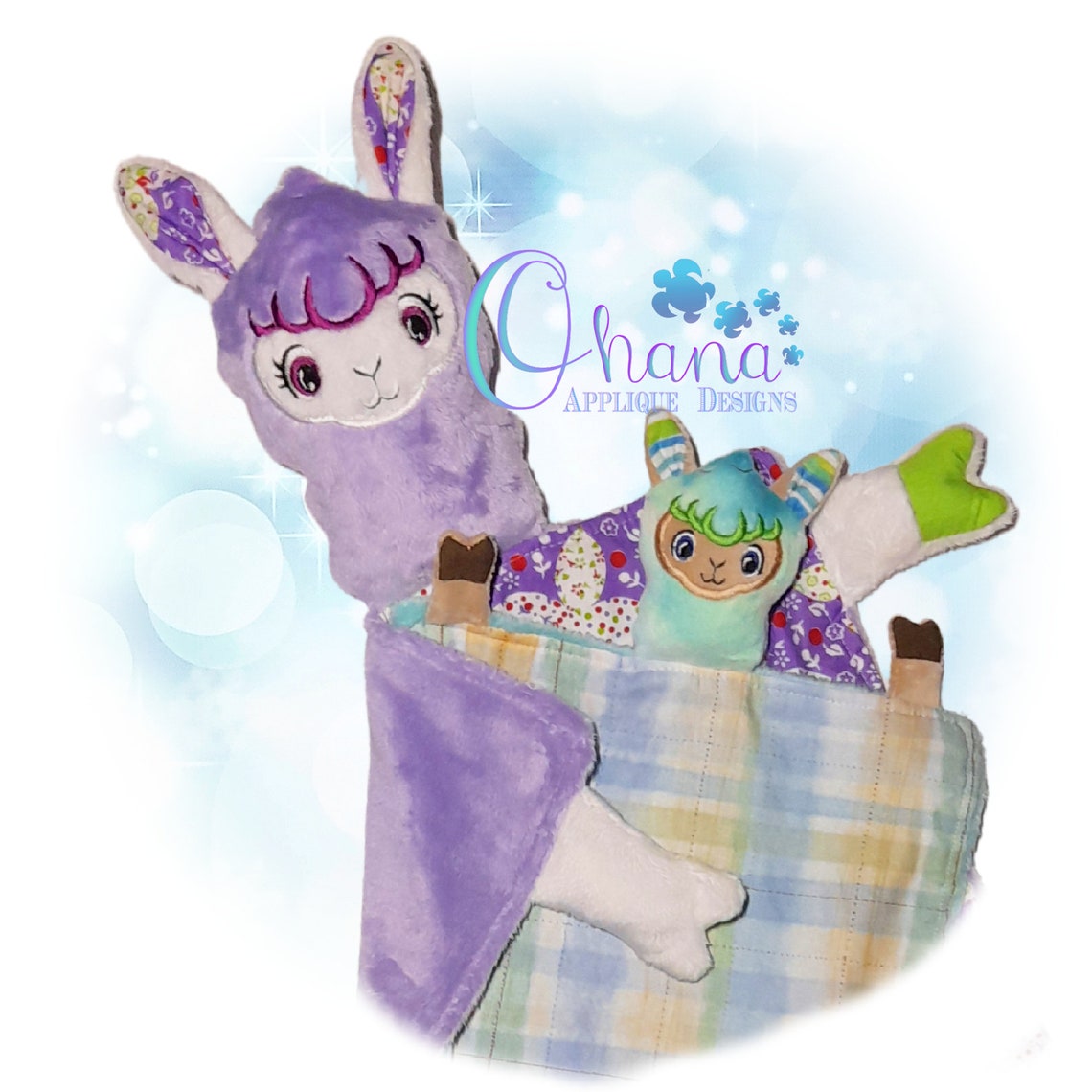 Llama Lovey in the Hoop Machine Embroidery Design - Etsy
