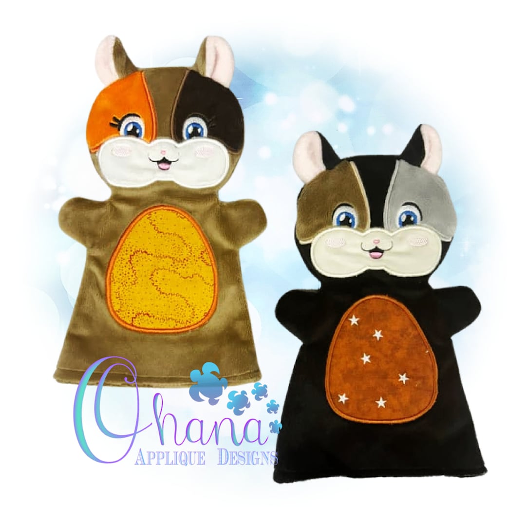 Hamster Hand Puppet in the Hoop Machine Embroidery Design - Etsy