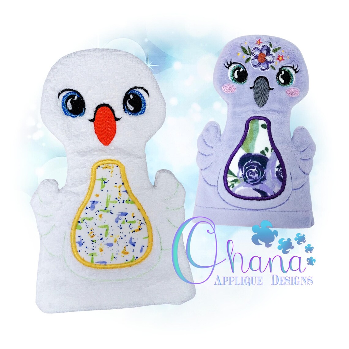 Swan Hand Puppet in the Hoop Machine Embroidery Design - Etsy