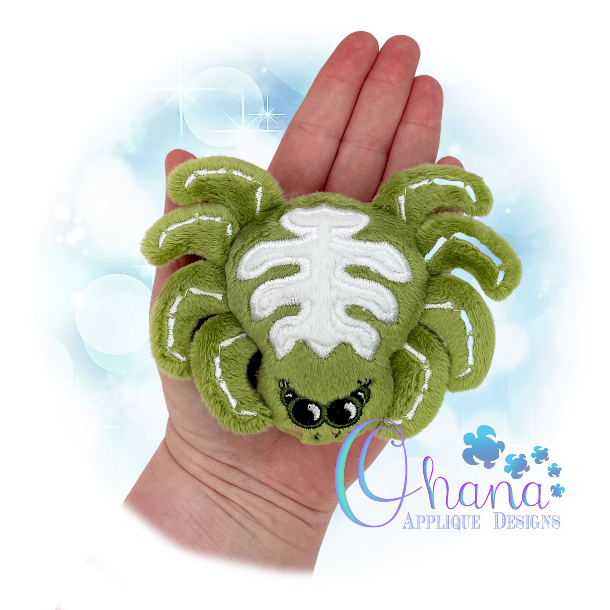 Skelly Spider Stuffie in the Hoop Machine Embroidery Design - Etsy
