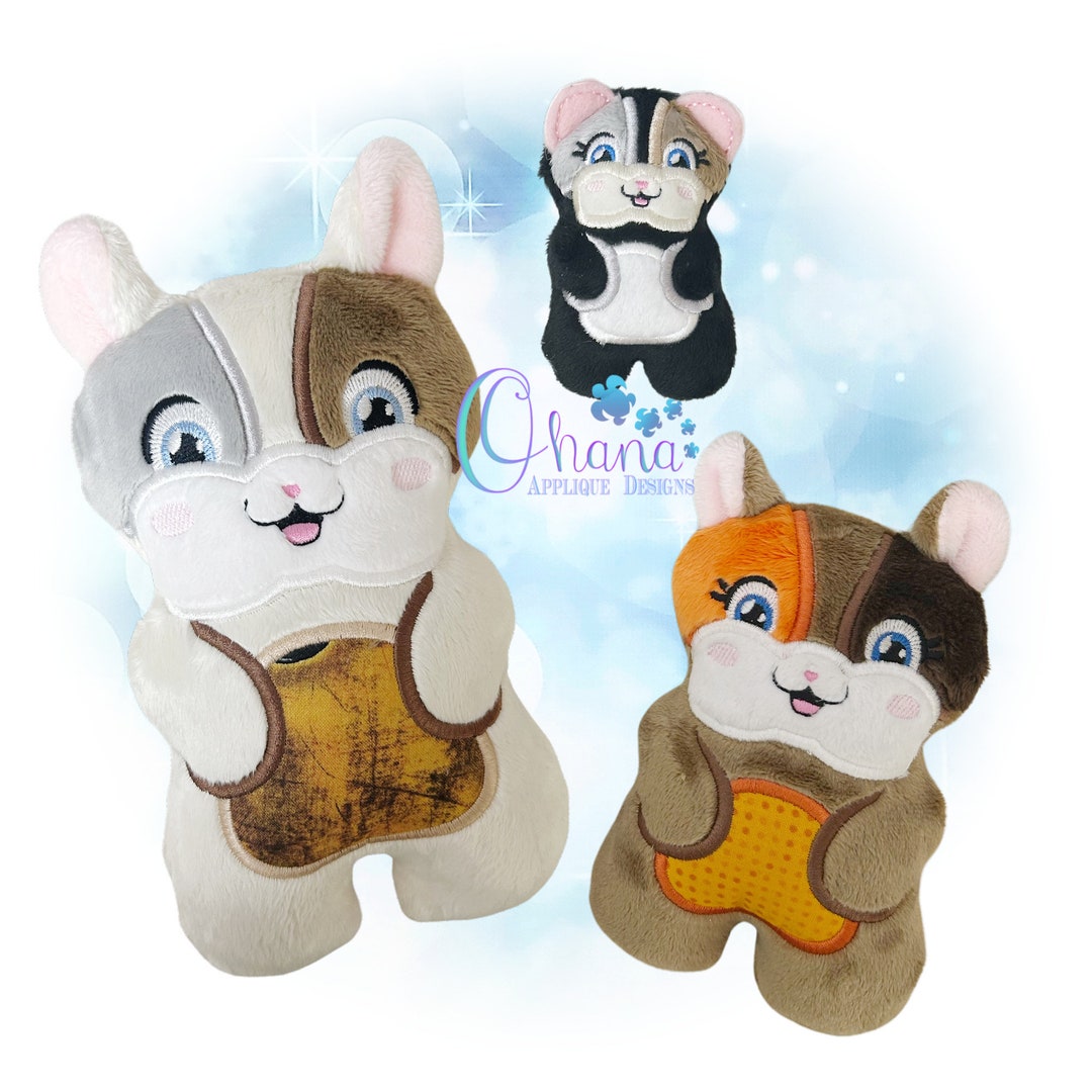 Chubby Hamster Stuffie in the Hoop Machine Embroidery Design - Etsy