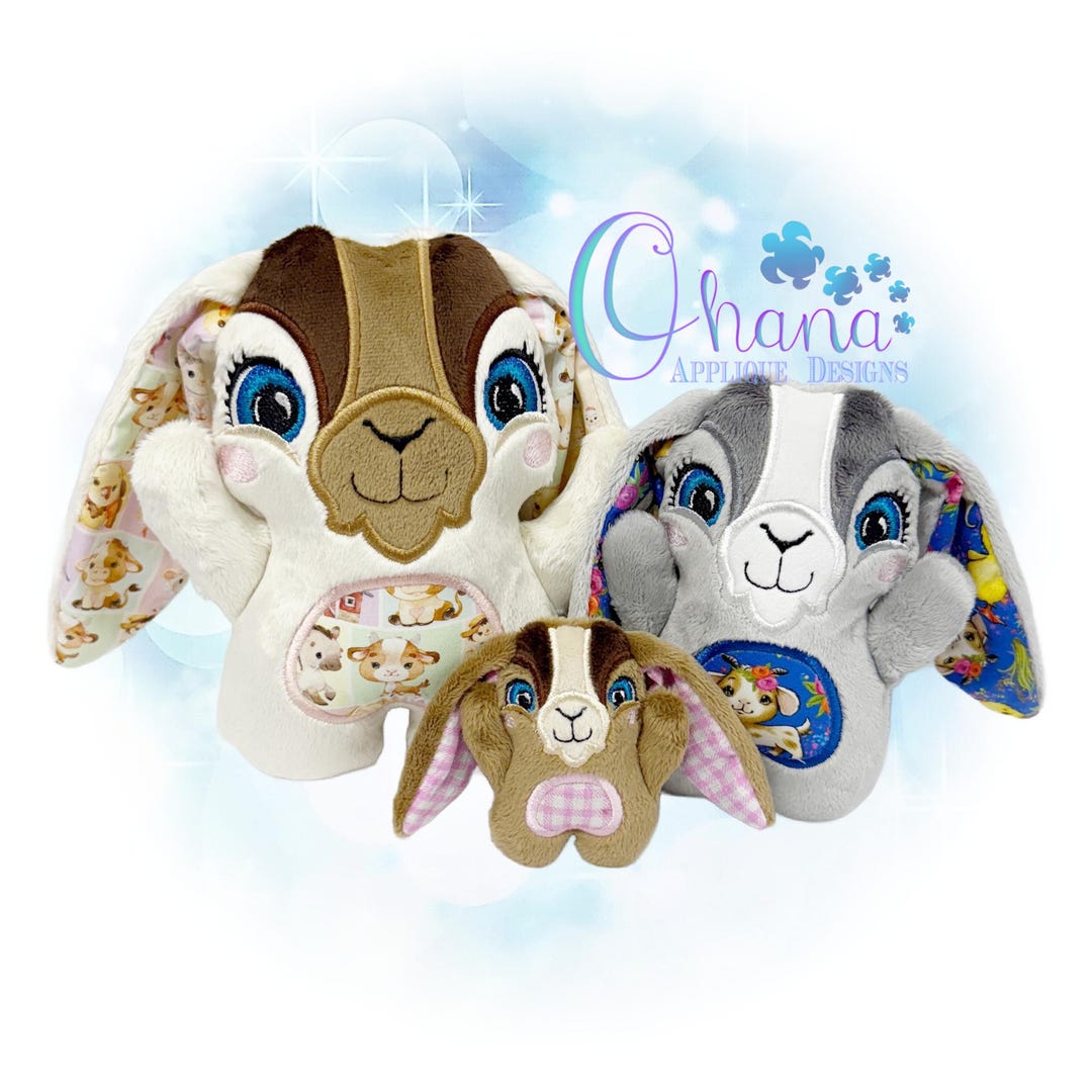 Huggable Goat Stuffie in the Hoop Machine Embroidery Design - Etsy