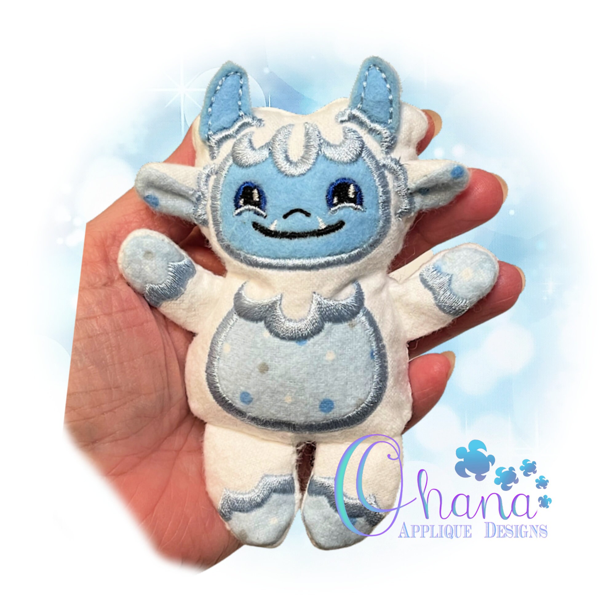 Yeti Stuffie in the Hoop Machine Embroidery Design - Etsy