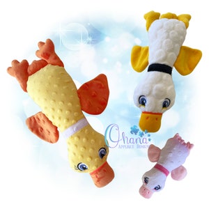 Floppy Duck Stuffie in the Hoop Machine Embroidery Design - Etsy