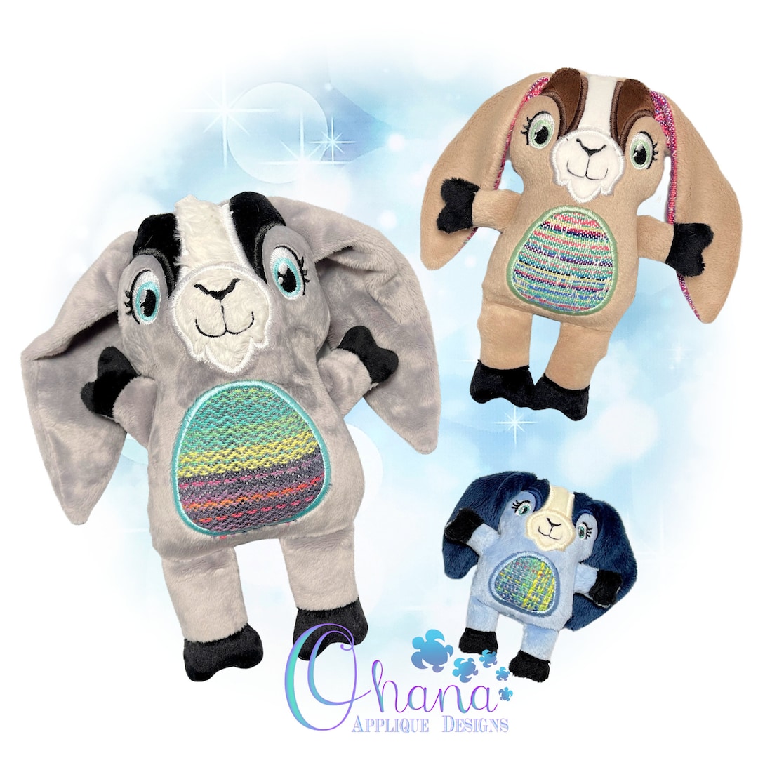 Gizelle Goat Stuffie in the Hoop Machine Embroidery Design - Etsy