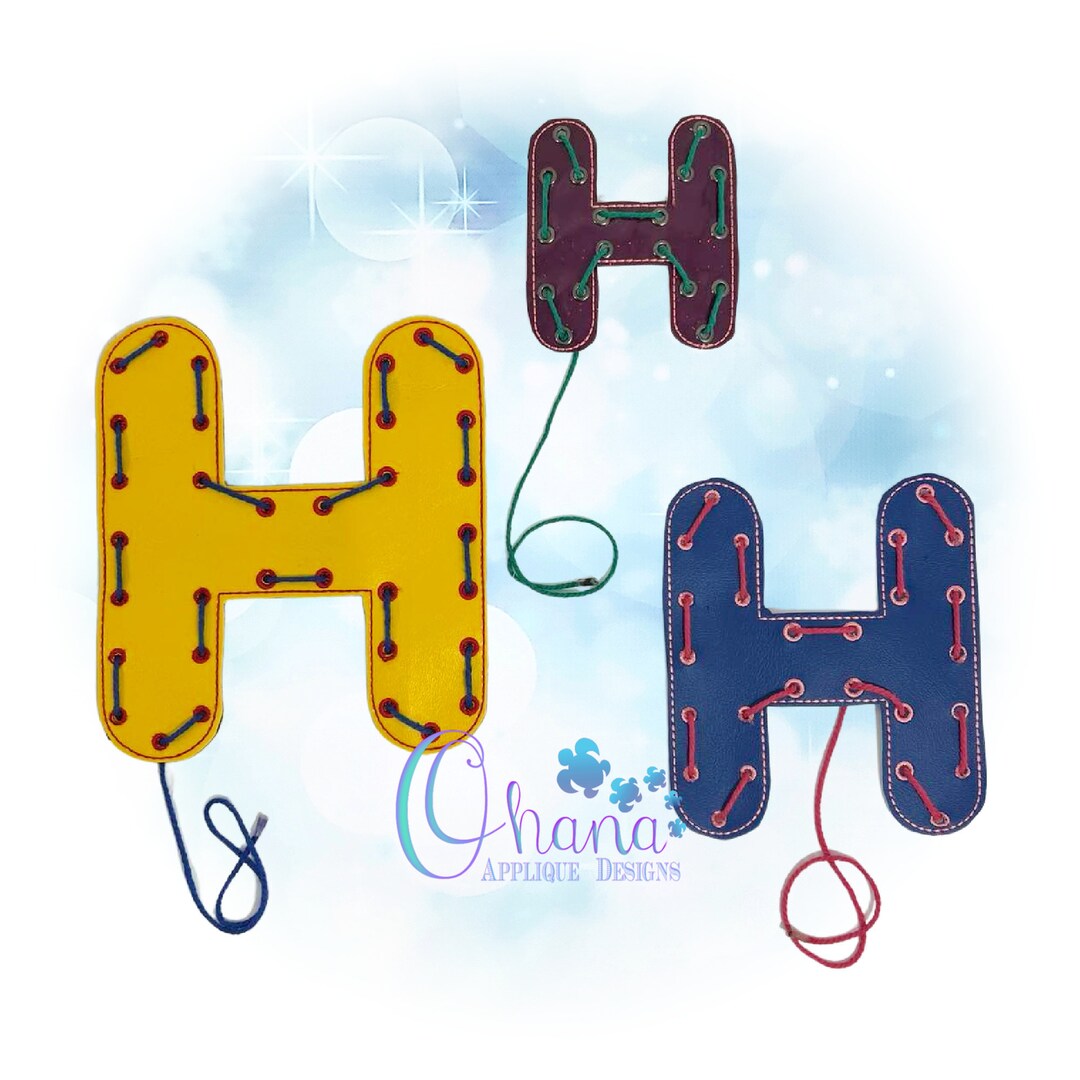Letter H Lace Board Design in the Hoop Embroidery Machine Design - Etsy