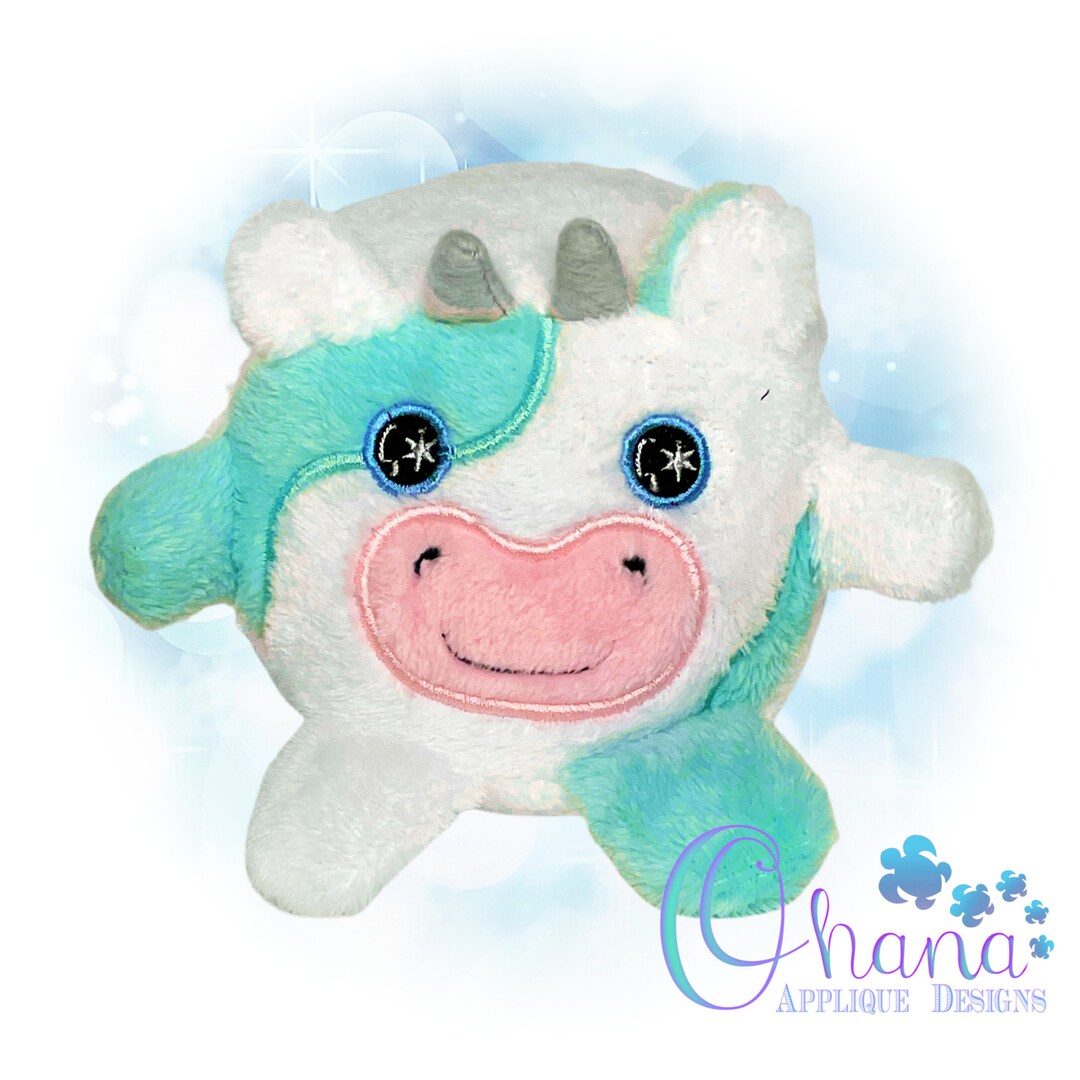 Ball Cow Toy in the Hoop Machine Embroidery ITH Design - Etsy